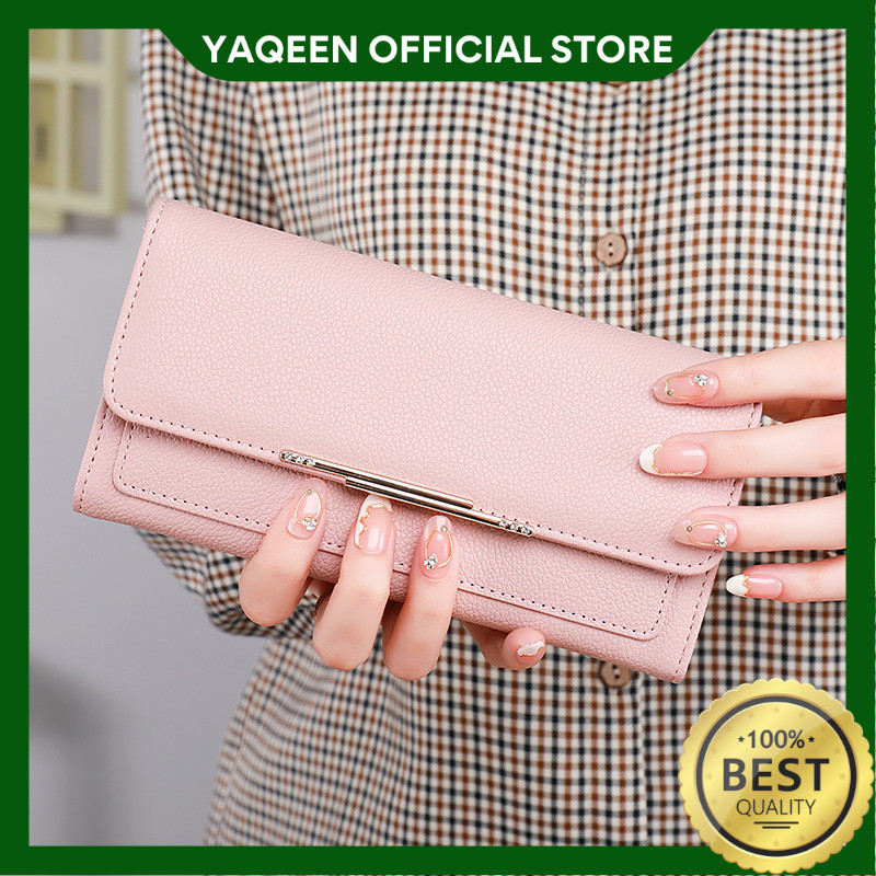 Jual YAQEEN - DOMPET PANJANG WANITA ELEGAN BRANDED PESTA LIPAT KULIT ...