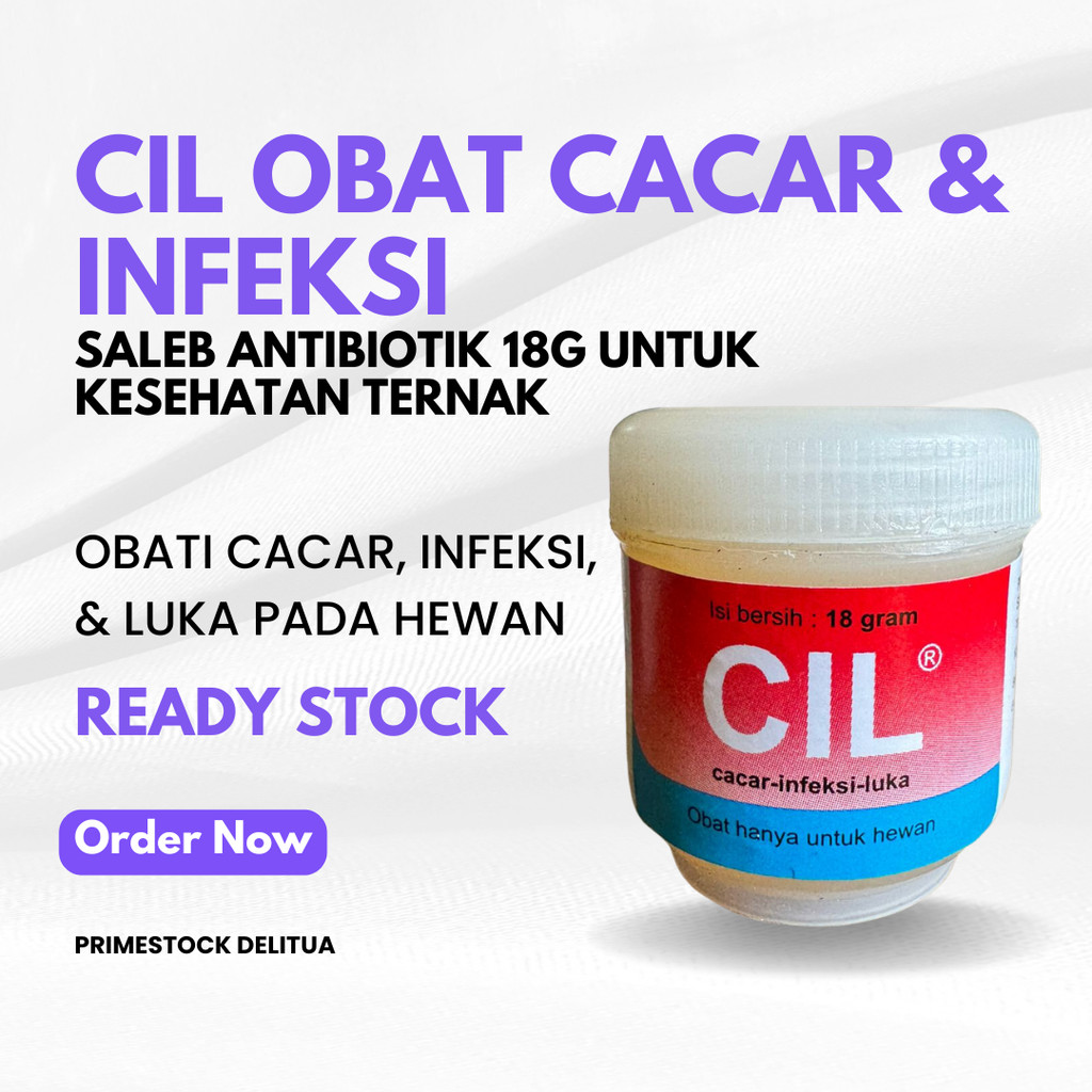 Jual CIL Obat Cacar, Infeksi, Luka pada Hewan 18g - Saleb Antibiotik ...