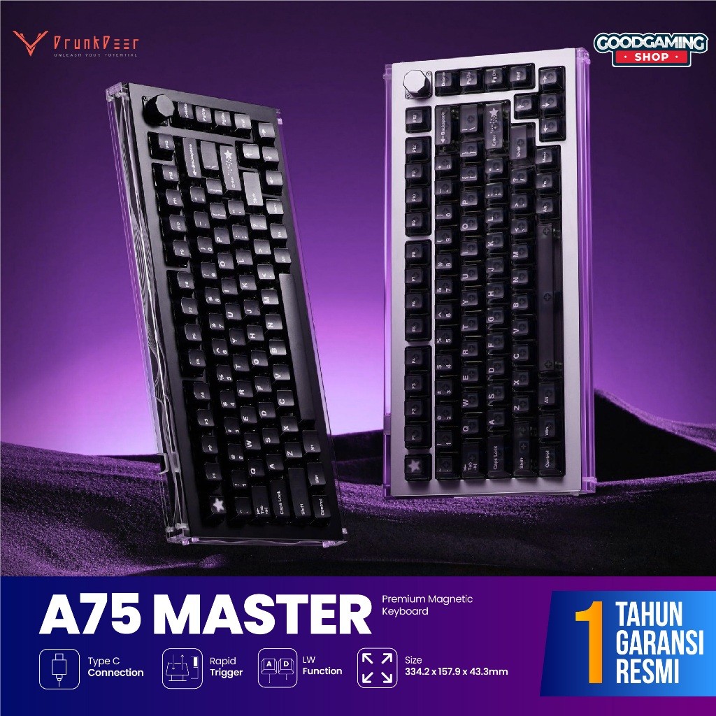 Jual DrunkDeer A75 Master Magnetic Switch Gaming Keyboard - Keyboard ...