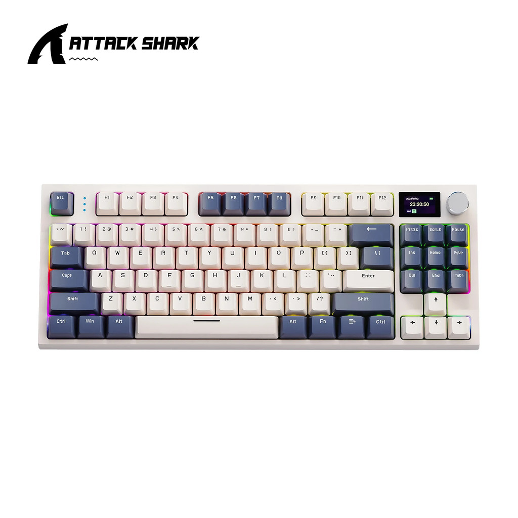 Jual Attack Shark K86 Wireless Mechanical Keyboard,RGB TFT Screen ,Hot ...