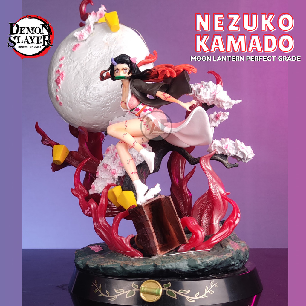 Jual RARE Statue Nezuko Kamado Demon Slayer sakura tree full moon ...