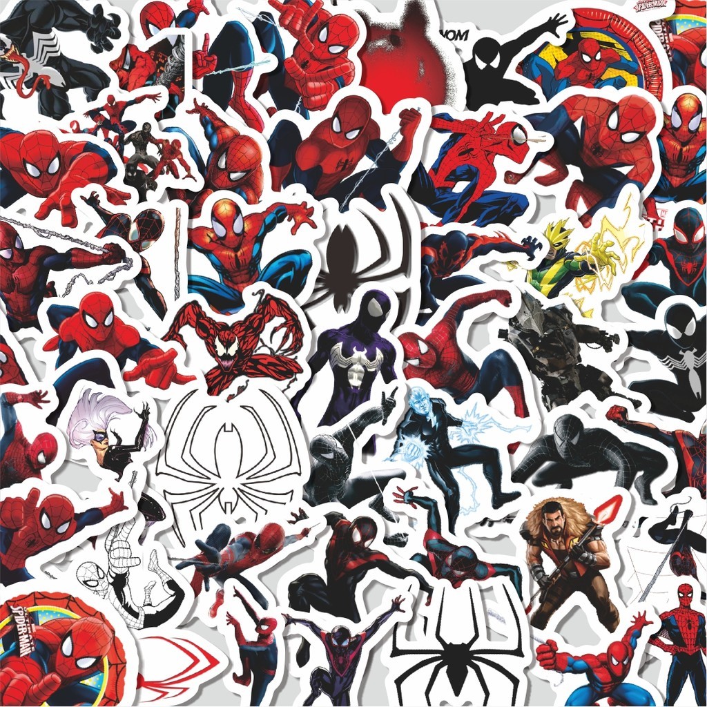 Jual Stiker Cutting Pack Ultimate Spider Man Sticker Isi 100Pcs Series ...