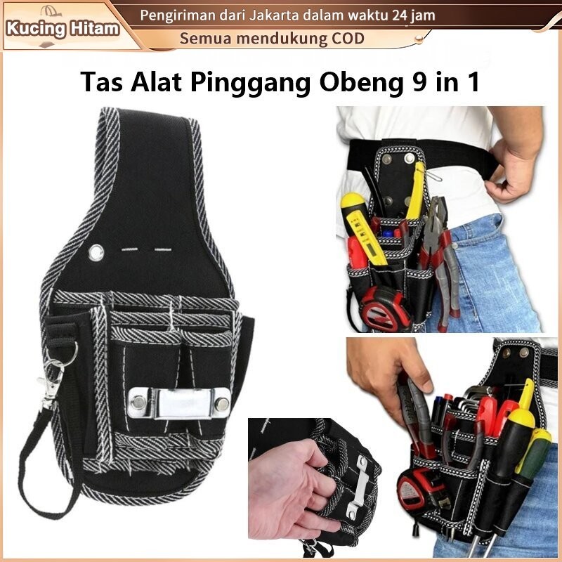 Jual 1Pcs Tas Pinggang Tukang Listrik Multifungsi 9 in 1 Tas ...