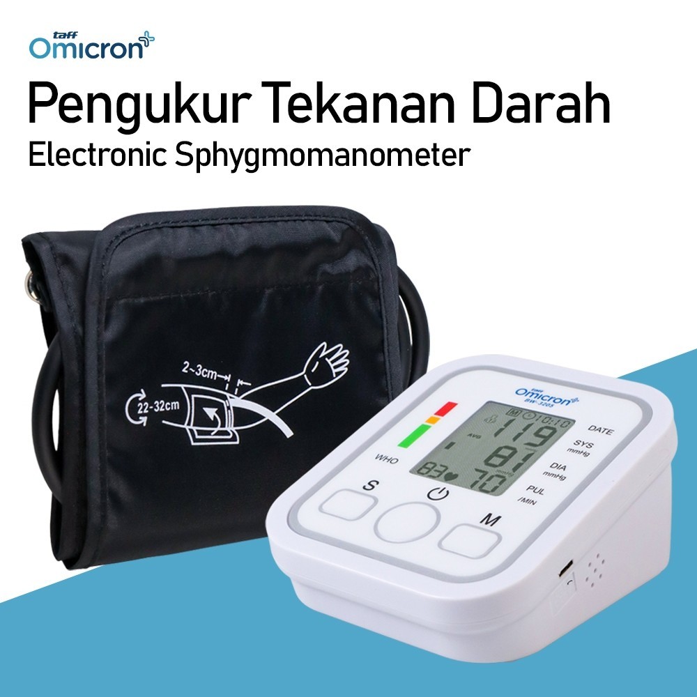 Jual Alat Cek Tekanan Darah Otomatis Tensimeter Digital Taff Omicron ...