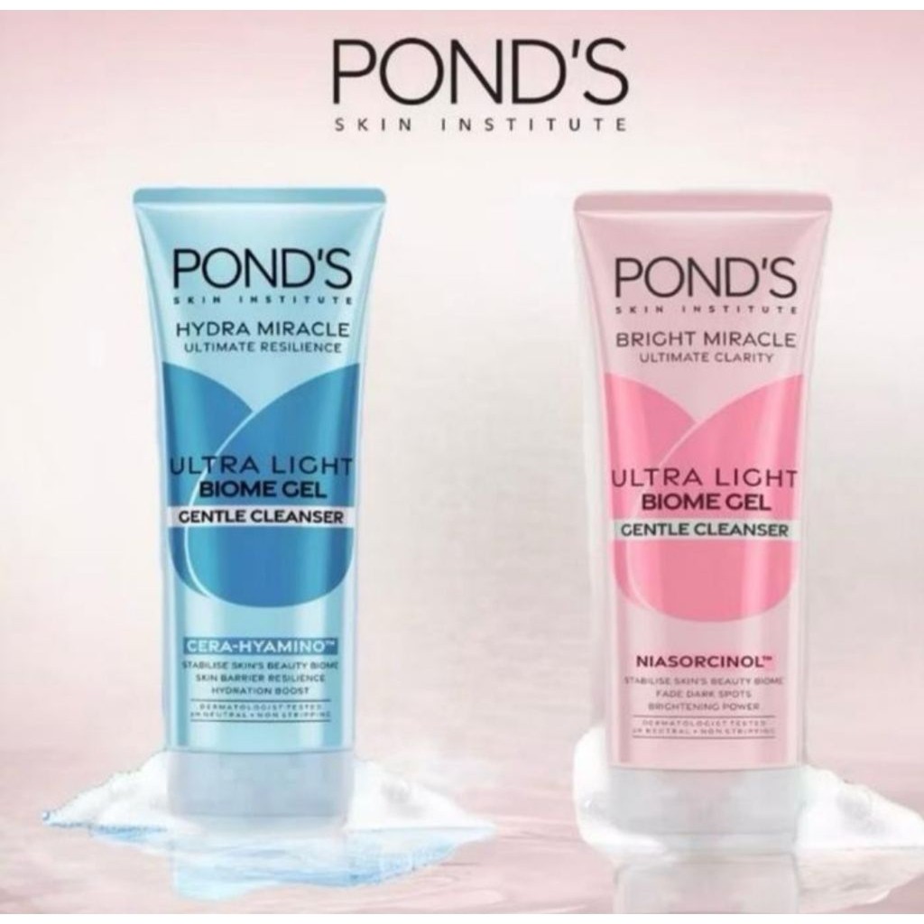 Jual PONDS POND’S Ultra Light Biome Gel Gentle Cleanser/Facewash Cera ...