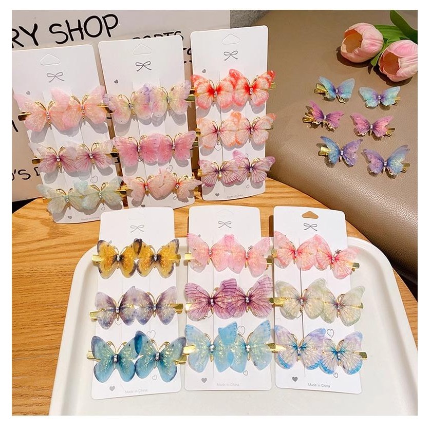 Jual 6PC/Set Jepit Rambut Anak / Jepitan rambut kupu kupu / Accesoris ...