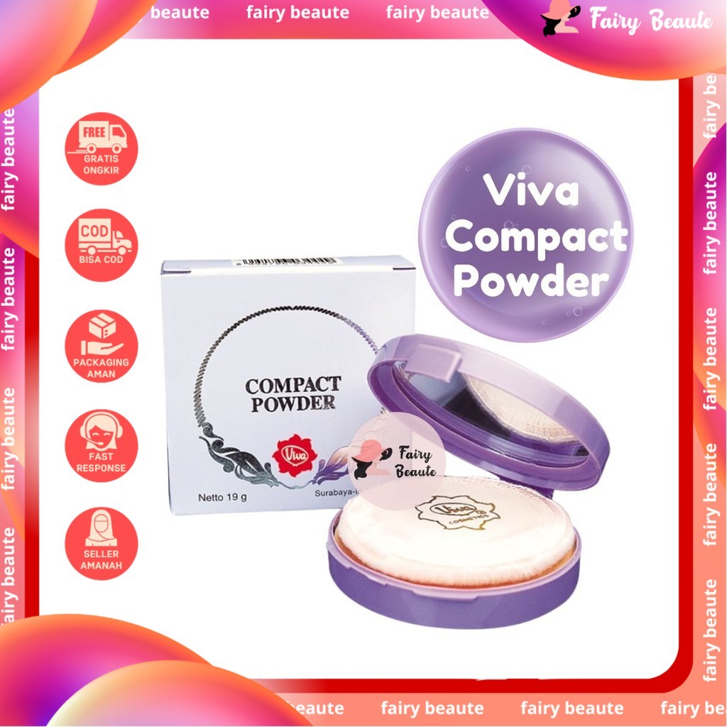Jual Viva Compact Powder Lilac (tersedia 3 varian warna) BPOM ORIGINAL ...