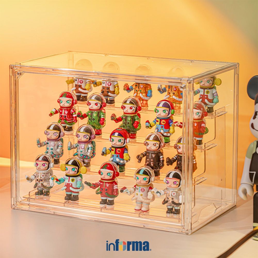 Jual Informa 27X22X36 cm Mavis Kotak Pajangan Action Figure 4 Tingkat ...
