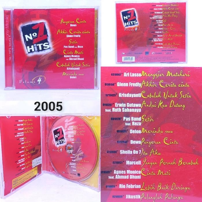 Jual CD no 1 hits volume 4 kompilasi lagu indonesia tahun 2000an | Shopee Indonesia