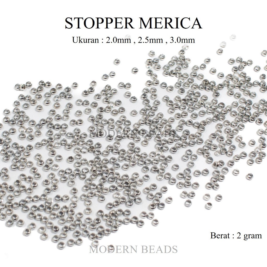 Jual [2 GRAM] Stopper Merica Silver / Stopper Lada Silver Penjepit ...