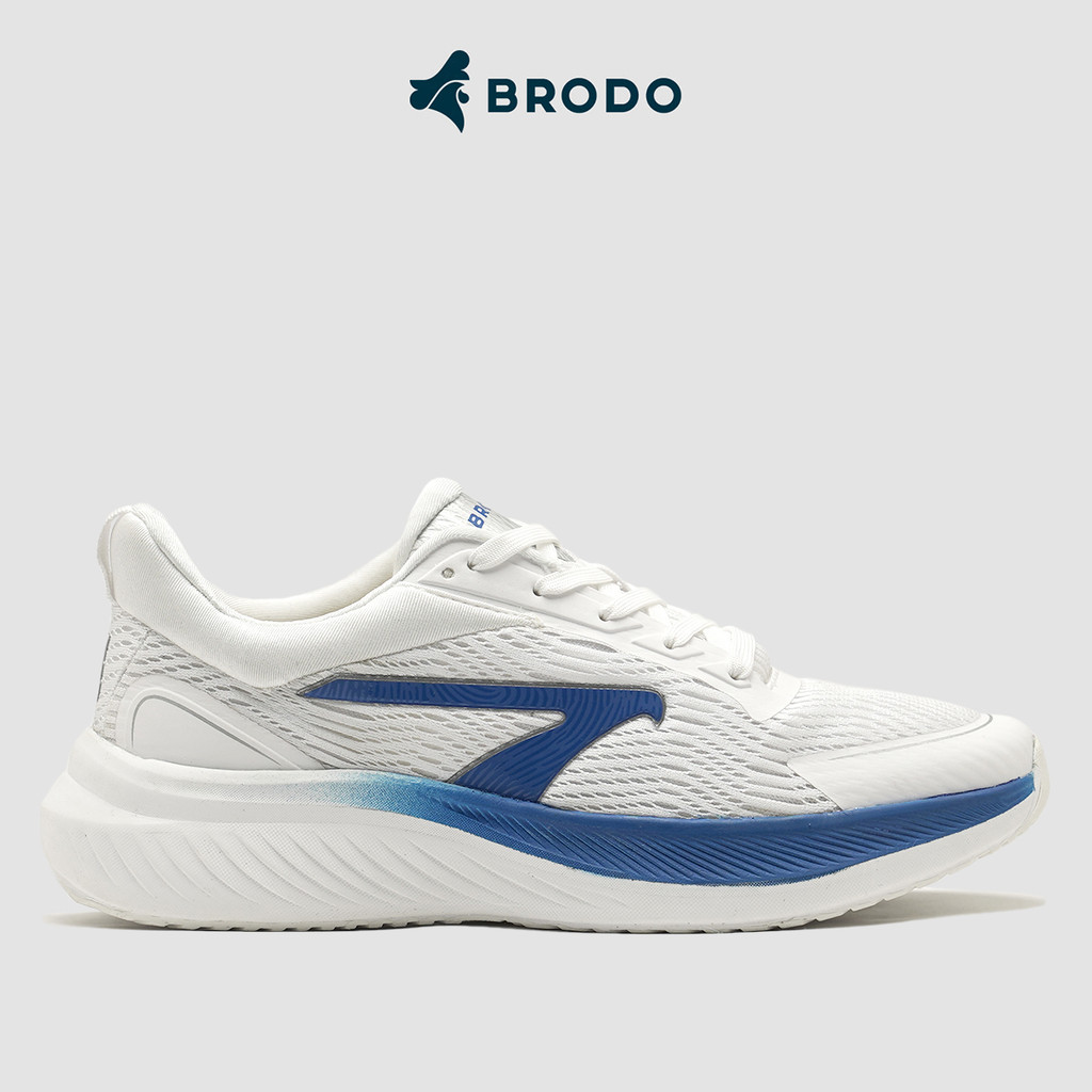 Jual BRODO - Running Shoes Active Inizio White Blue | Shopee Indonesia