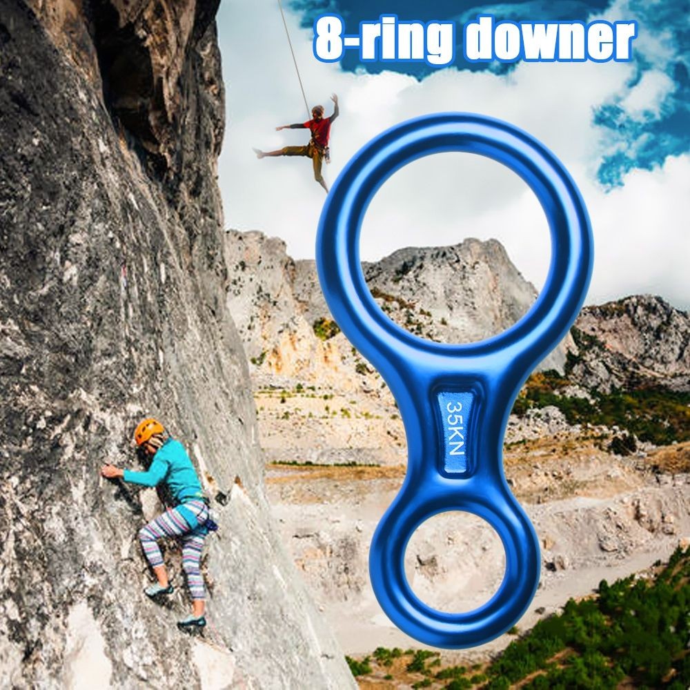 Jual 35KN Figure Equipment 8 Word Rock Climbing Descenders Rope ...