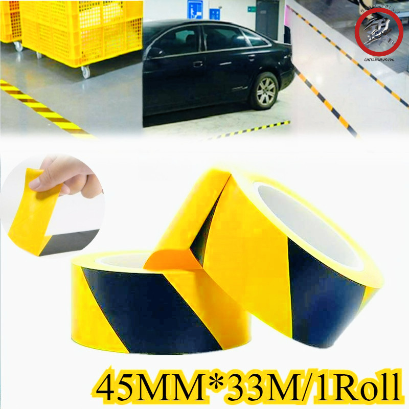 Jual 45MMx33M/Roll Tape Garis Lantai Keamanan Tonata/Lakban Lantai ...