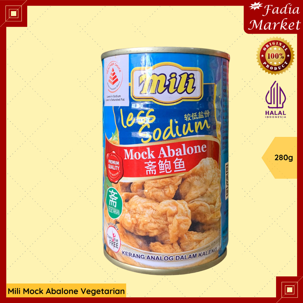 Jual Mili Mock Abalone 200g | Abalone Vegetarian Vegan Makanan Kaleng ...