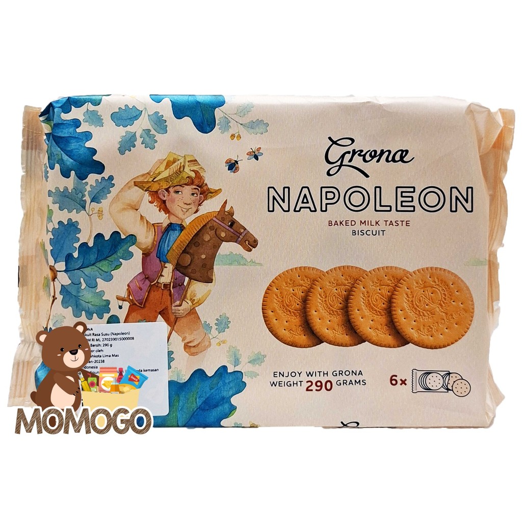 Jual GRONA NAPOLEON BAKED MILK TASTE BISCUIT 290GR | Shopee Indonesia