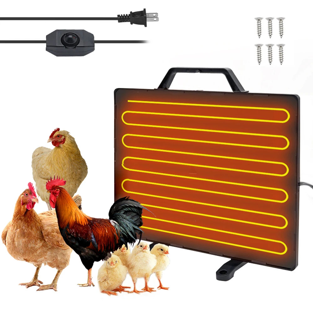 Jual Thermostatic Chicken Coop Heater 160W Poultry Heating Panel 0-99 ...