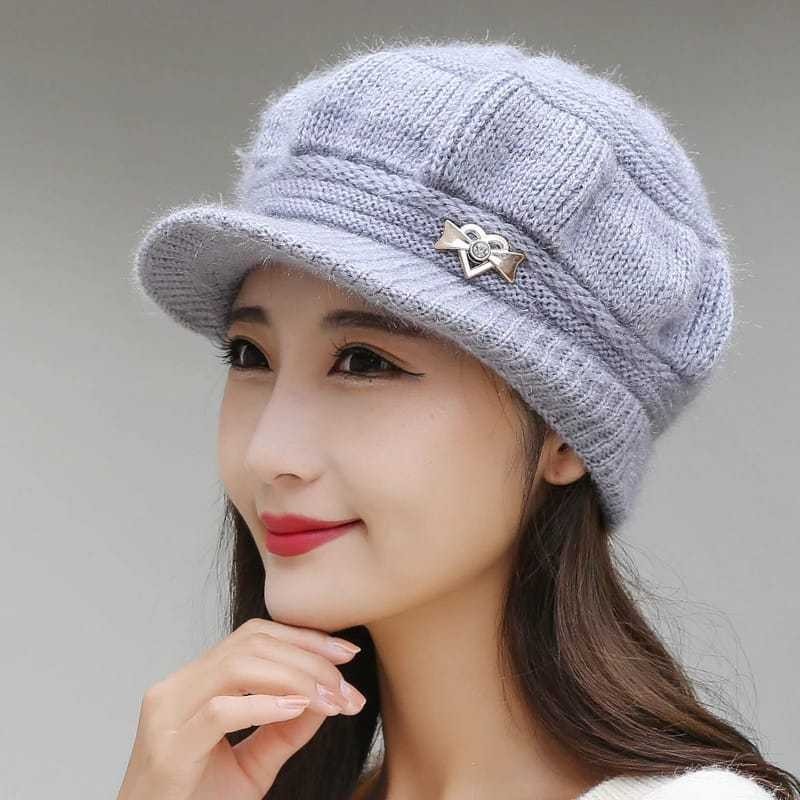 Jual Topi Rajut Wanita Dengan Bahan Halus dan Lembut Topi Wanita ...