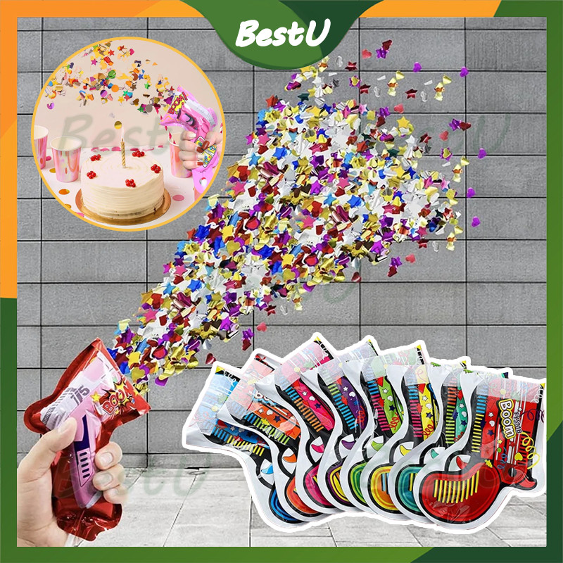 Jual popper party gun mini /pesta ulang tahun wedding confetti mini ...