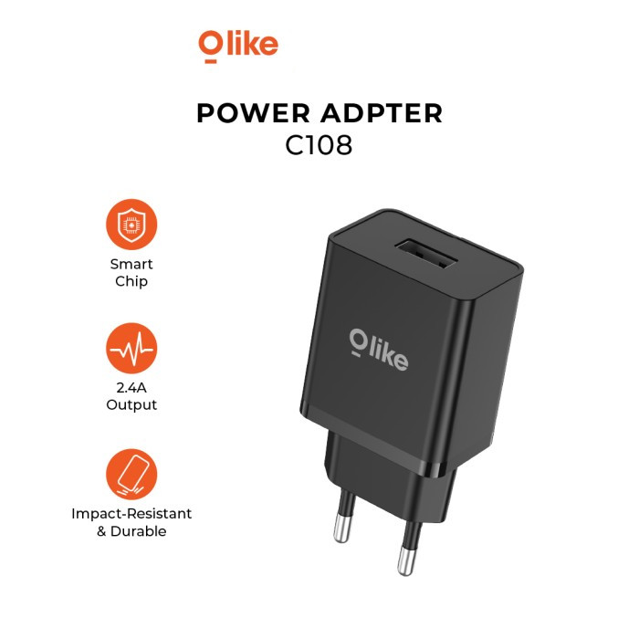 Jual OLIKE C108 ADAPTOR CHARGER POWER ADAPTER 2.4A ORIGINAL GARANSI ...
