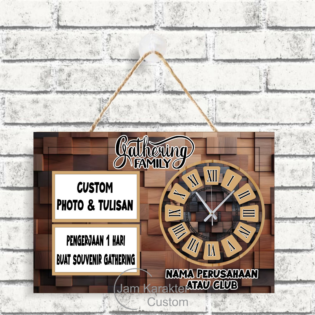 Jual Jam Karakter Custom Jam dinding Karakter Kayu MDF Buat kenang ...