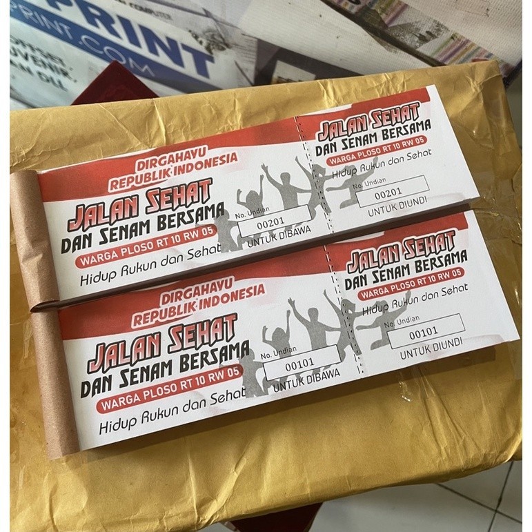 Jual Cetak kupon jalan sehat Agustusan custom Ecer Satuan | Shopee ... Jual Cetak kupon jalan sehat Agustusan custom Ecer Satuan | Shopee ...