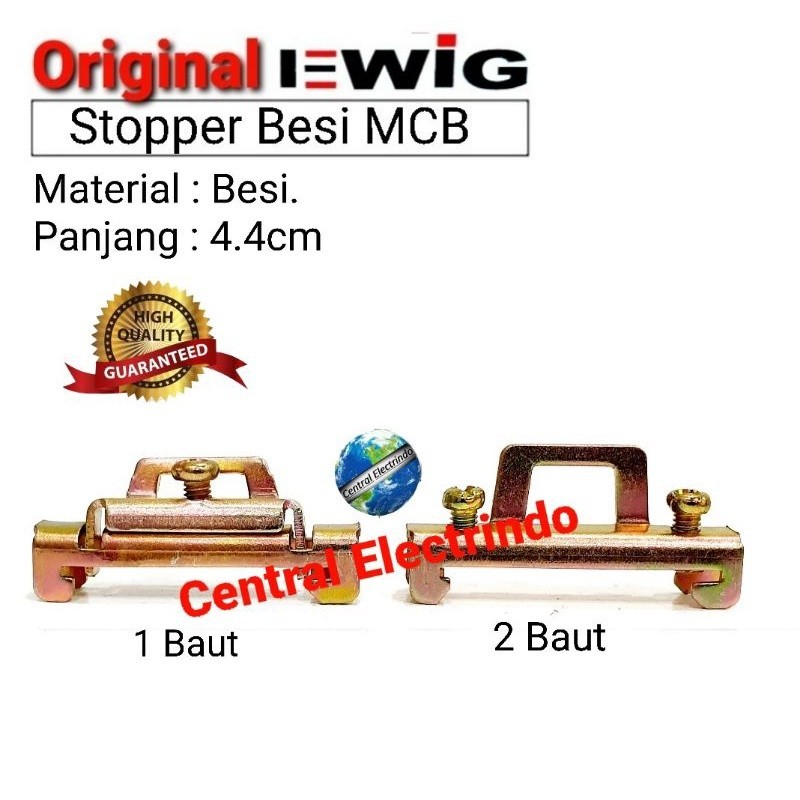 Jual Stopper Besi Din Rel MCB EWIG. | Shopee Indonesia