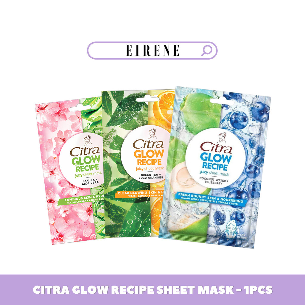 Jual CITRA Glow Recipe Juicy Sheet Mask - 1PCS | Shopee Indonesia