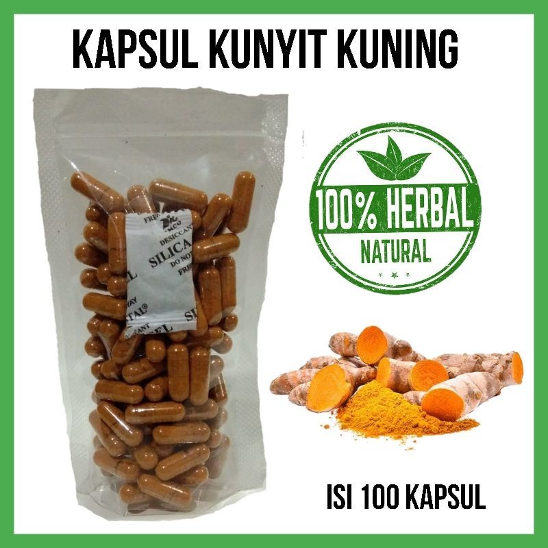 Jual Kapsul Kunyit Kuning Isi 100. Asli. Alami. Berkhasiat | Shopee ...