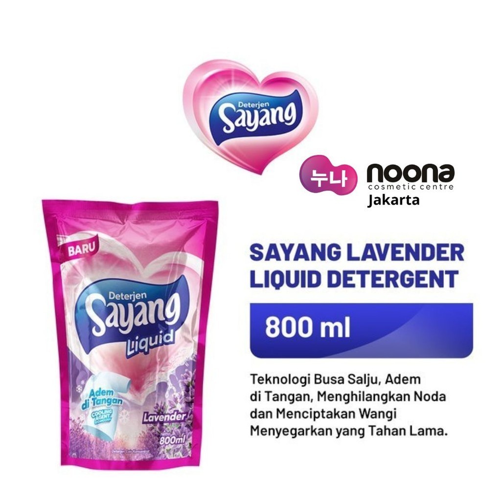 Jual SAYANG DETERGEN LIQUID LAVENDER POUCH 750ML | Shopee Indonesia