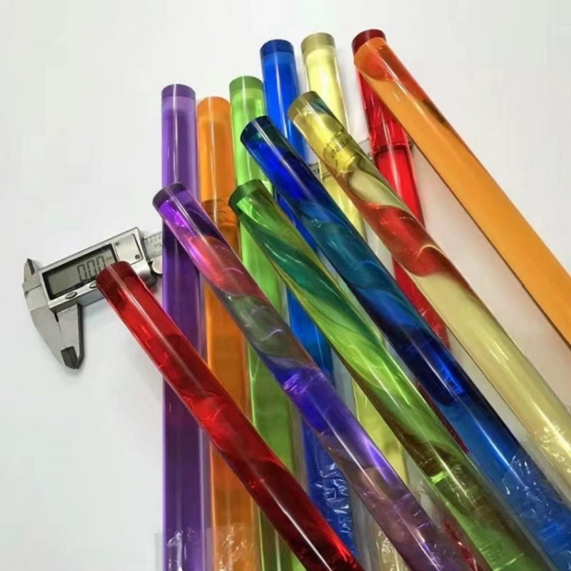 Jual Naxilai Different Size Colored Acrylic Rod Color Plastic Rod ...