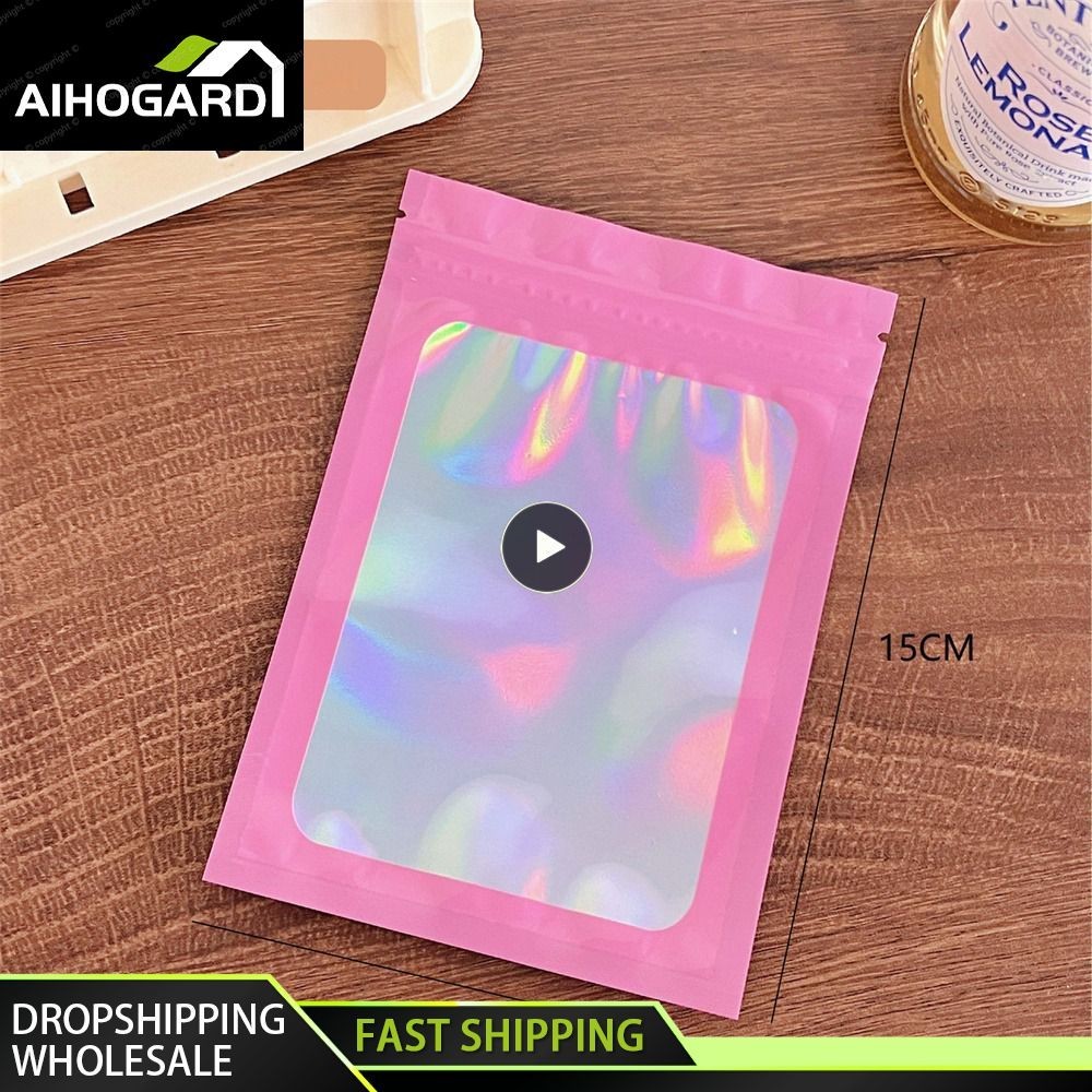 Jual Pack Matte Zip lock Plastic Bag Aluminum Foil Hologram Food Pouch ...
