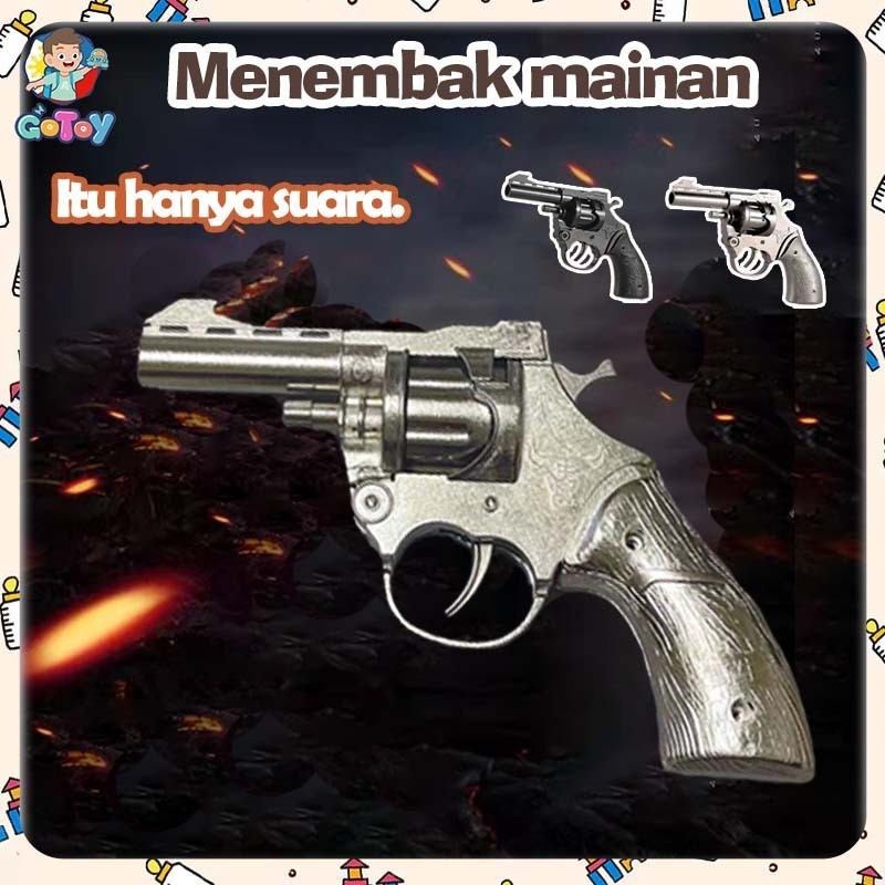 Jual QA12WL Pistol Mainan Anak-anak 100% Besi Revolver Mainan Peluru ...