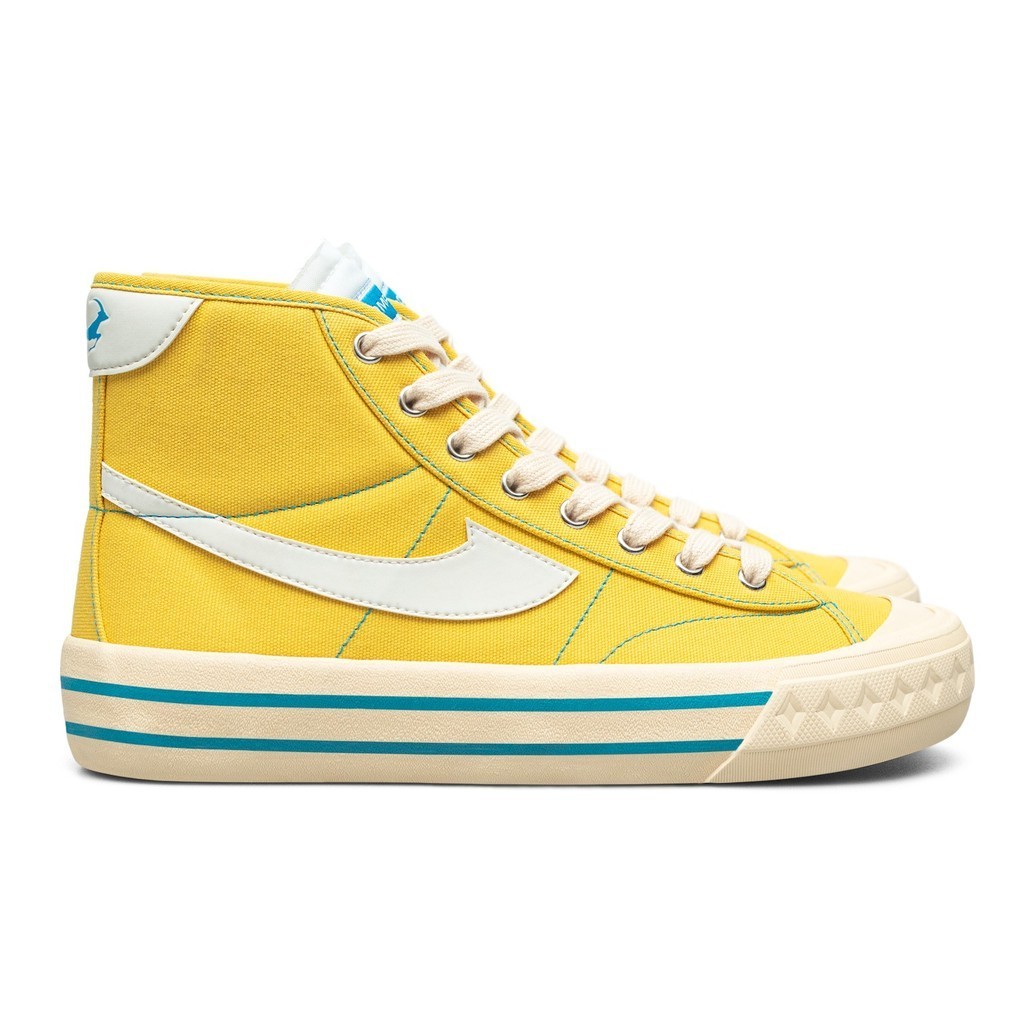 Jual Sepatu Compass Retrograde Hi Decon Yellow Cyan | Shopee Indonesia