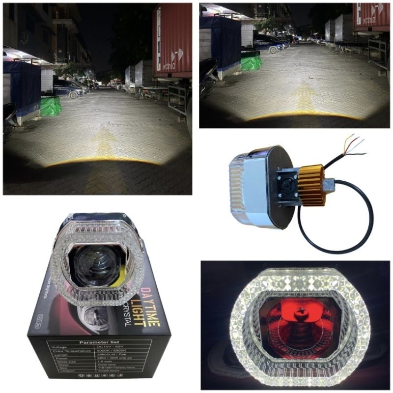 Jual Lampu Projector Biled Matrix 1.5 Inch Shroud Akrilik 2.5 Inch ...