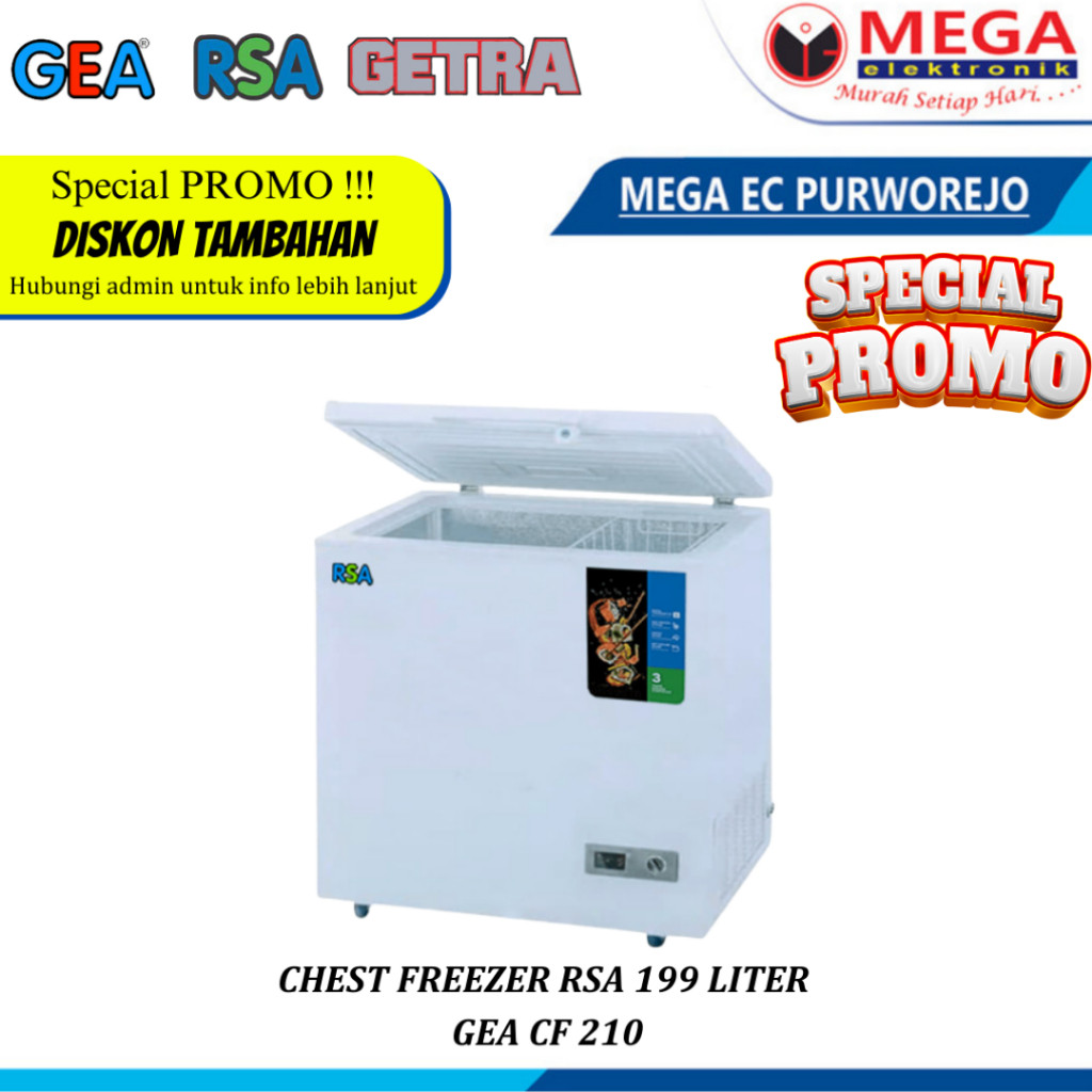 Jual CHEST FREEZER RSA 199 LITER GEA CF 210 / CF-210 KOTAK PEMBEKU ...