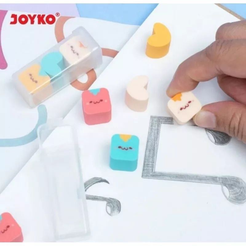 Jual Journamm.id Penghapus Eraser Joyko ER-134 Good Luck Charm 1 Pack 3 ...
