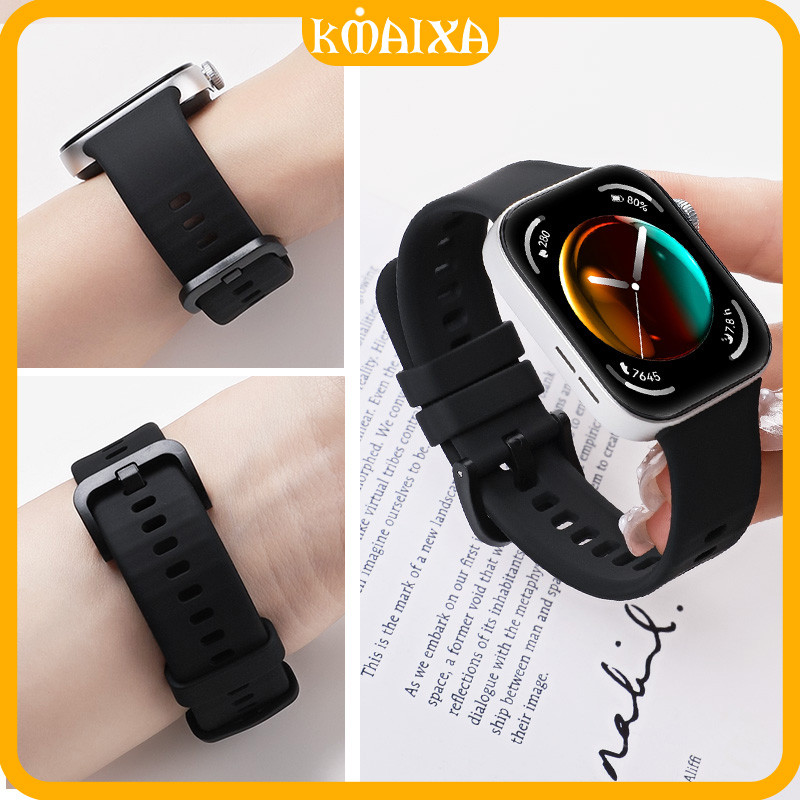 Jual Silicone Strap for Huawei Watch Fit 4/4 Pro/3 Sport Soft Rubber ...