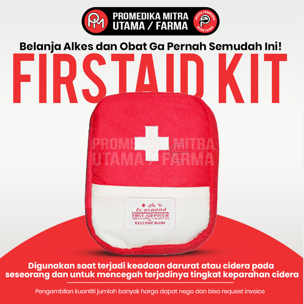 Jual Tas First Aid Kit | Tempat Obat dompet | Tas P3K Travel Mini ...