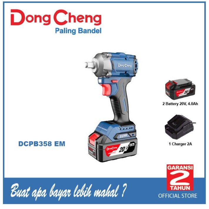 Jual DongCheng DCPB358 Cordless Brushless Impact Wrench M12-M18, 358 N ...