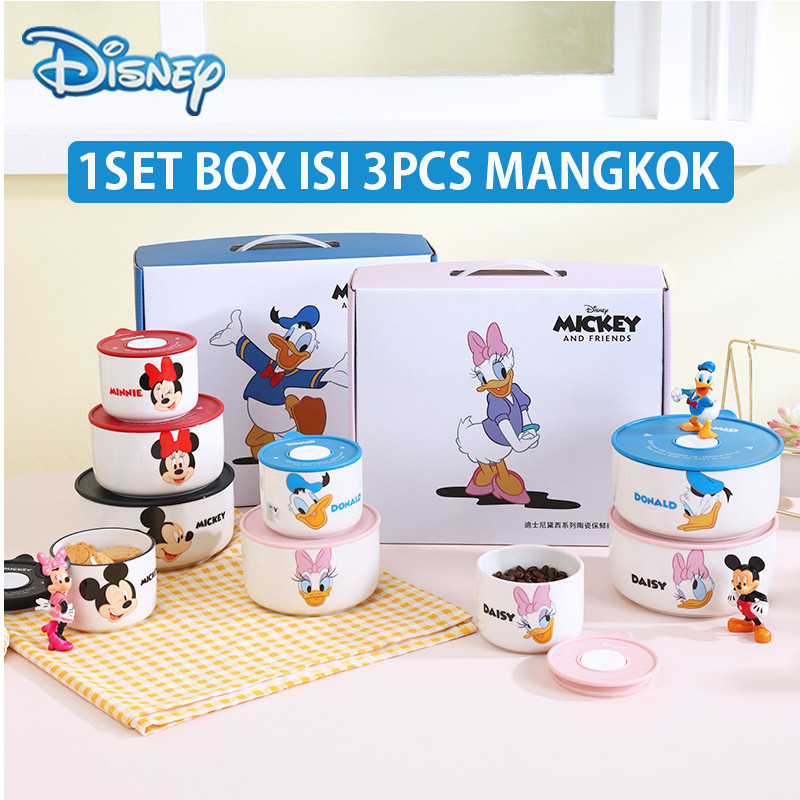 Jual ORIGINAL DISNEY LICENSE Disney Ceramic Container Gift Set Gift Box ...