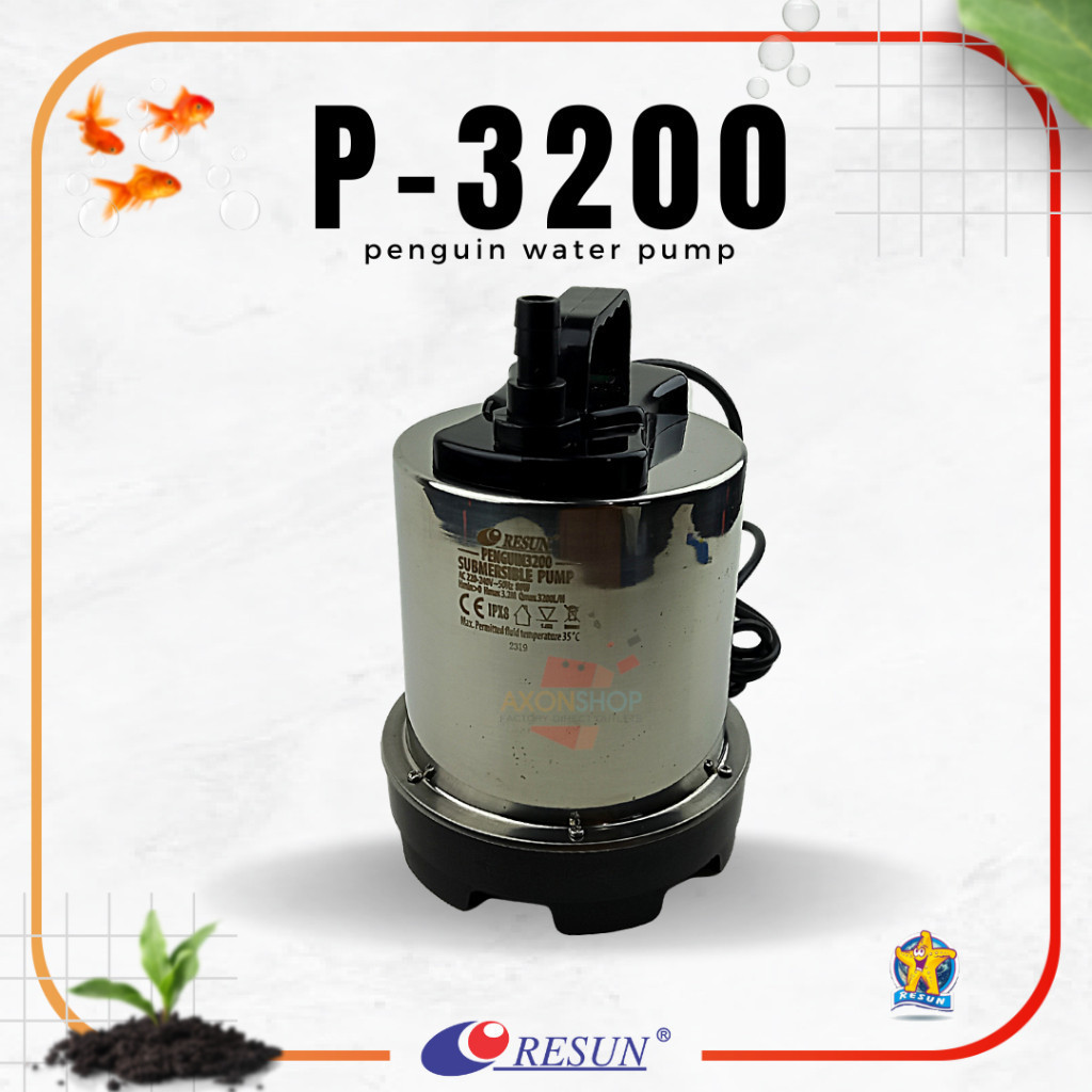 Jual Resun Pompa Air Penguin-3200 Submersible Pump Celup Hidroponik Kolam | Shopee Indonesia