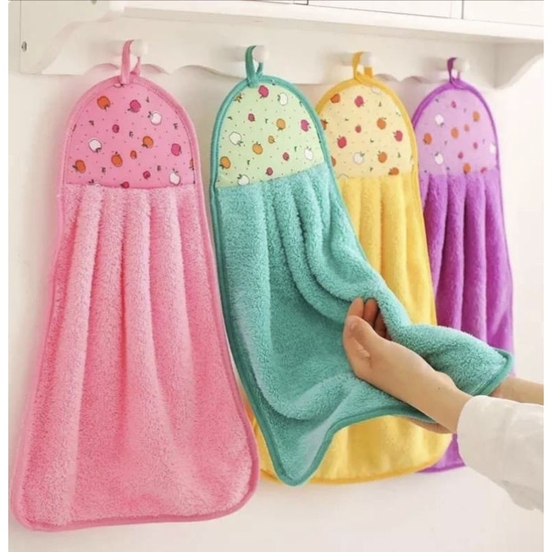 Jual Kain Lap Tangan Motif Waslap Microfiber Lap Handuk Gantung ...