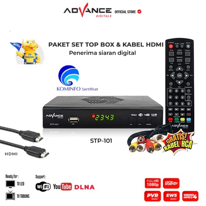 Jual Advance Set TV Digital Receiver Penerima Siaran Full HD STP-A01 TV ...