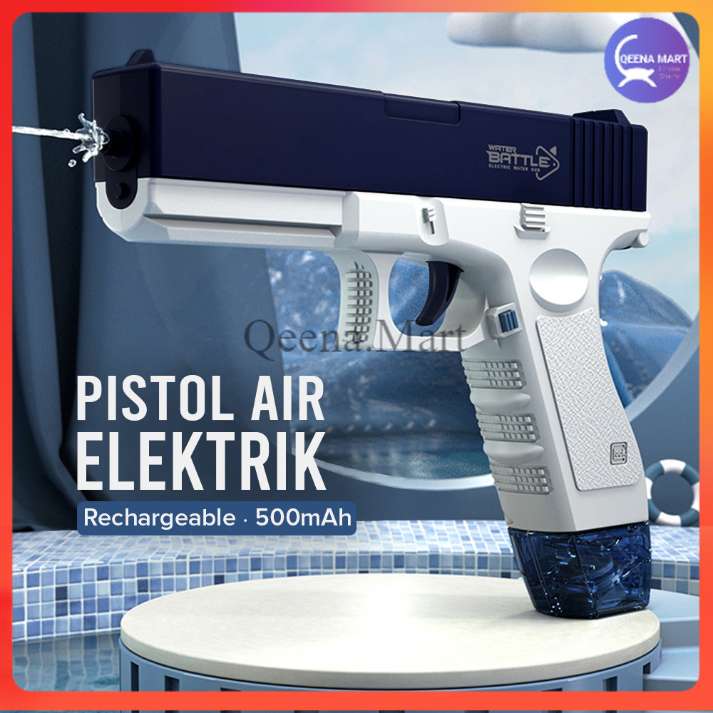 Jual Pistol Air Mainan Elektrik Water Gun Rechargeable 500mAh - Q522 | Shopee Indonesia
