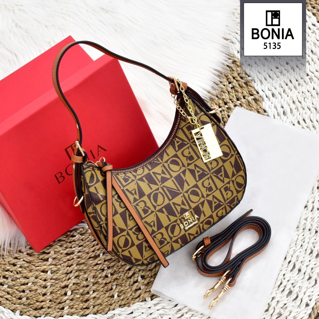 Jual JP BONIA Monogram Bag Series 5135 WITH BOX JE | Shopee Indonesia
