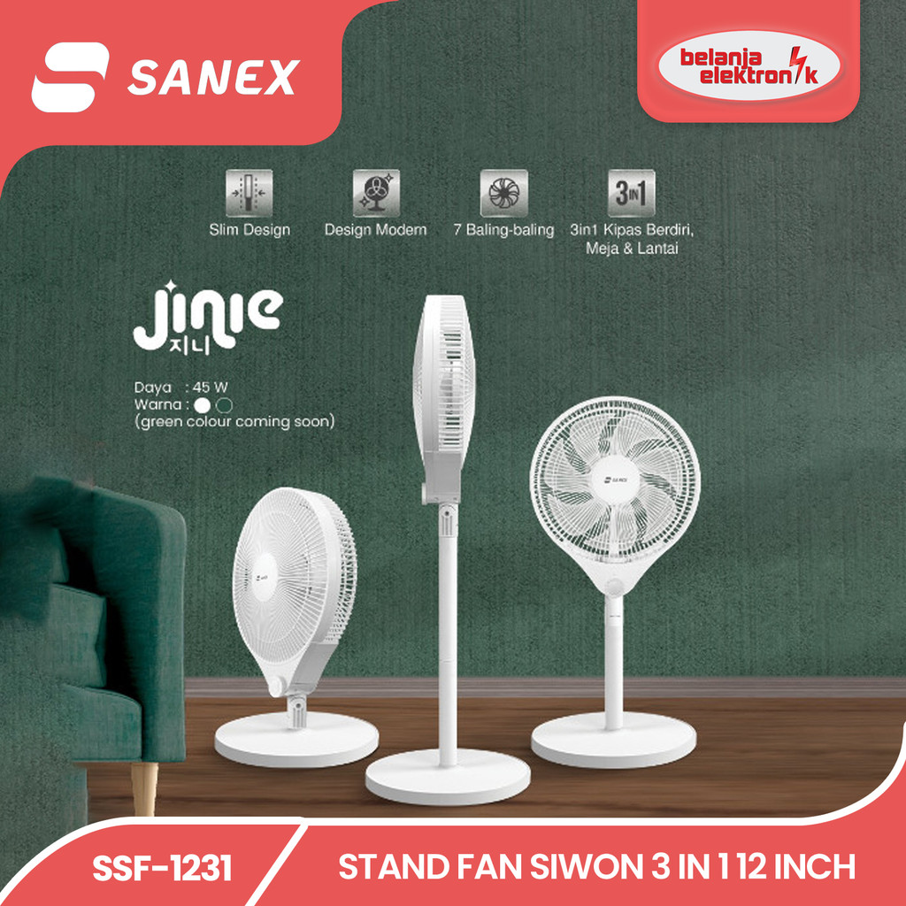 Jual SANEX KIPAS ANGIN BERDIRI SIWON 12 INCH 3 IN 1 SSF-1231 | Shopee ...