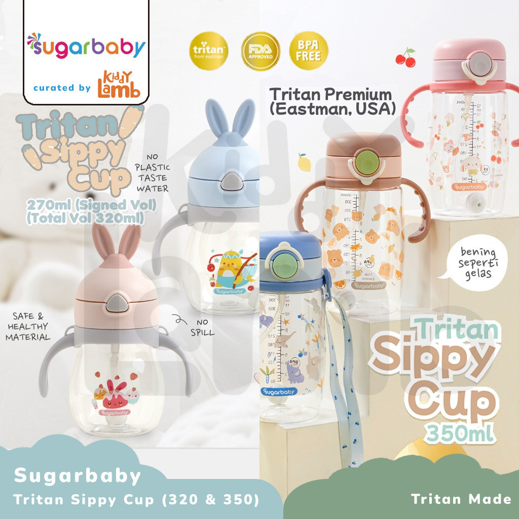 Jual Sugarbaby Tritan Rabbit & K Series Sippy Cup / 320ml 350ml Botol Minum Gelas Anak Bayi ...