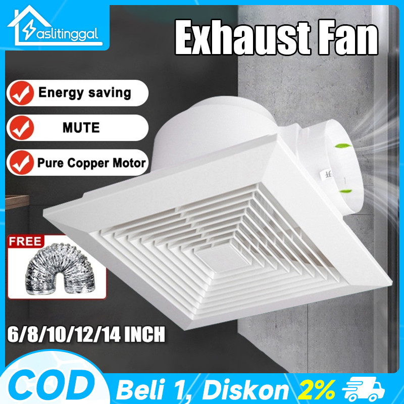 Jual Ducting Exhaust Fan Plafon 12 Inch kipas angin blower atap 10 inch ...