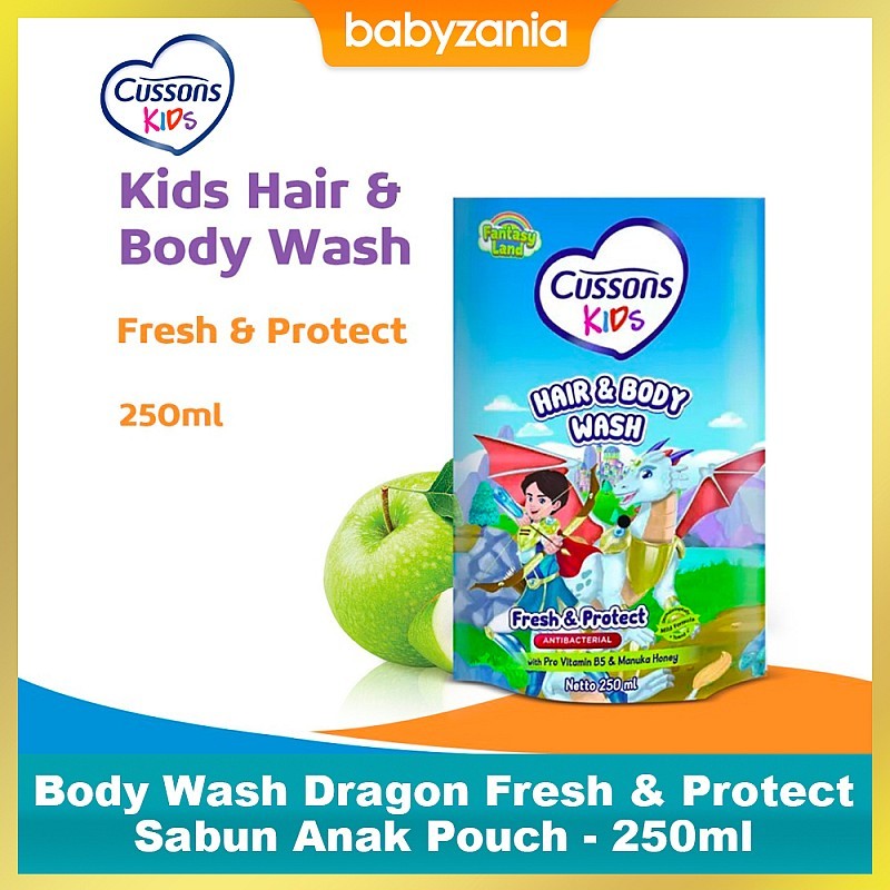 Jual Cussons Kids Body Wash Fresh & Protect Sabun Anak Pouch - 250 ml ...