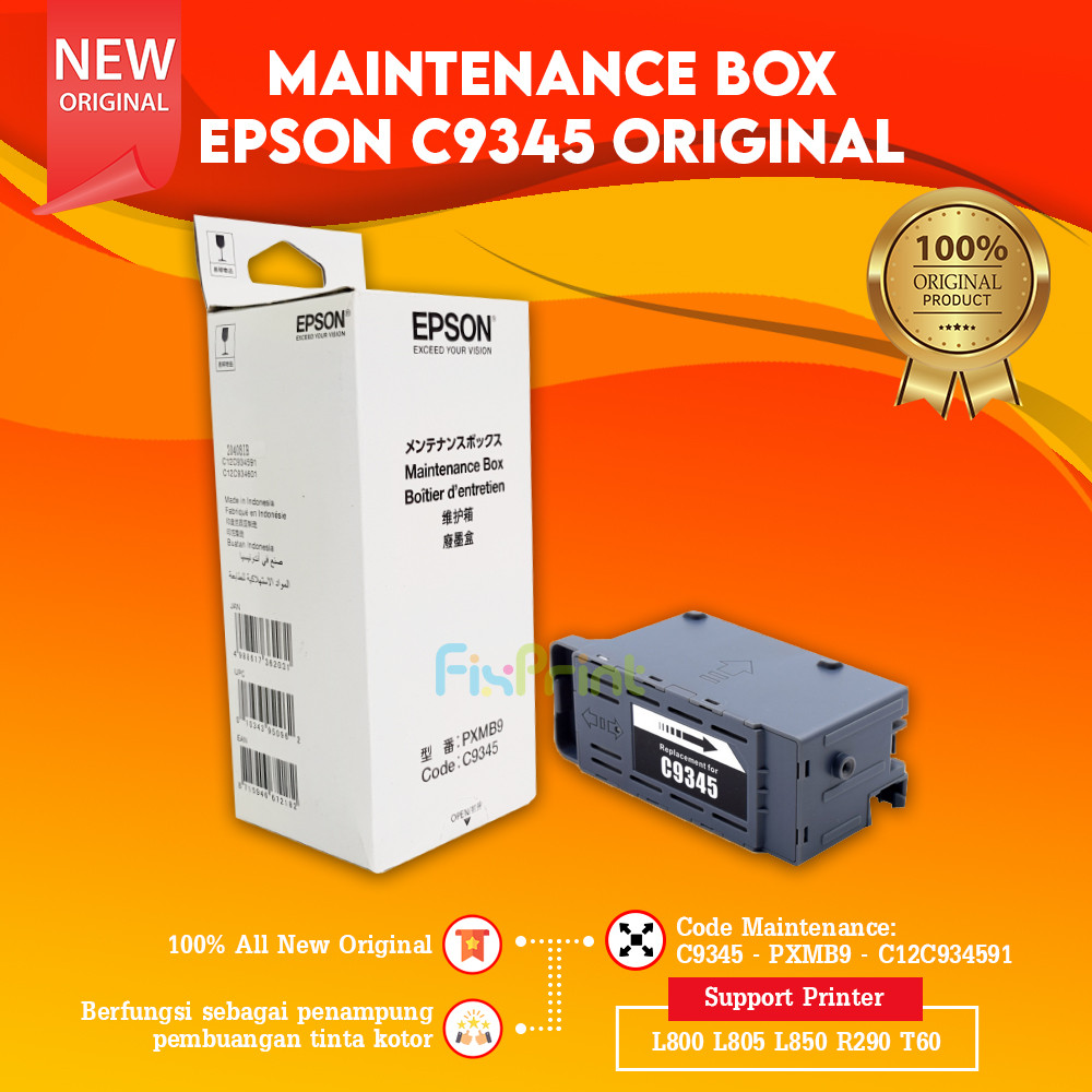 Jual Maintenance Box Epson C9345 Printer SL-D530 L6550 L6580 L15150 ...